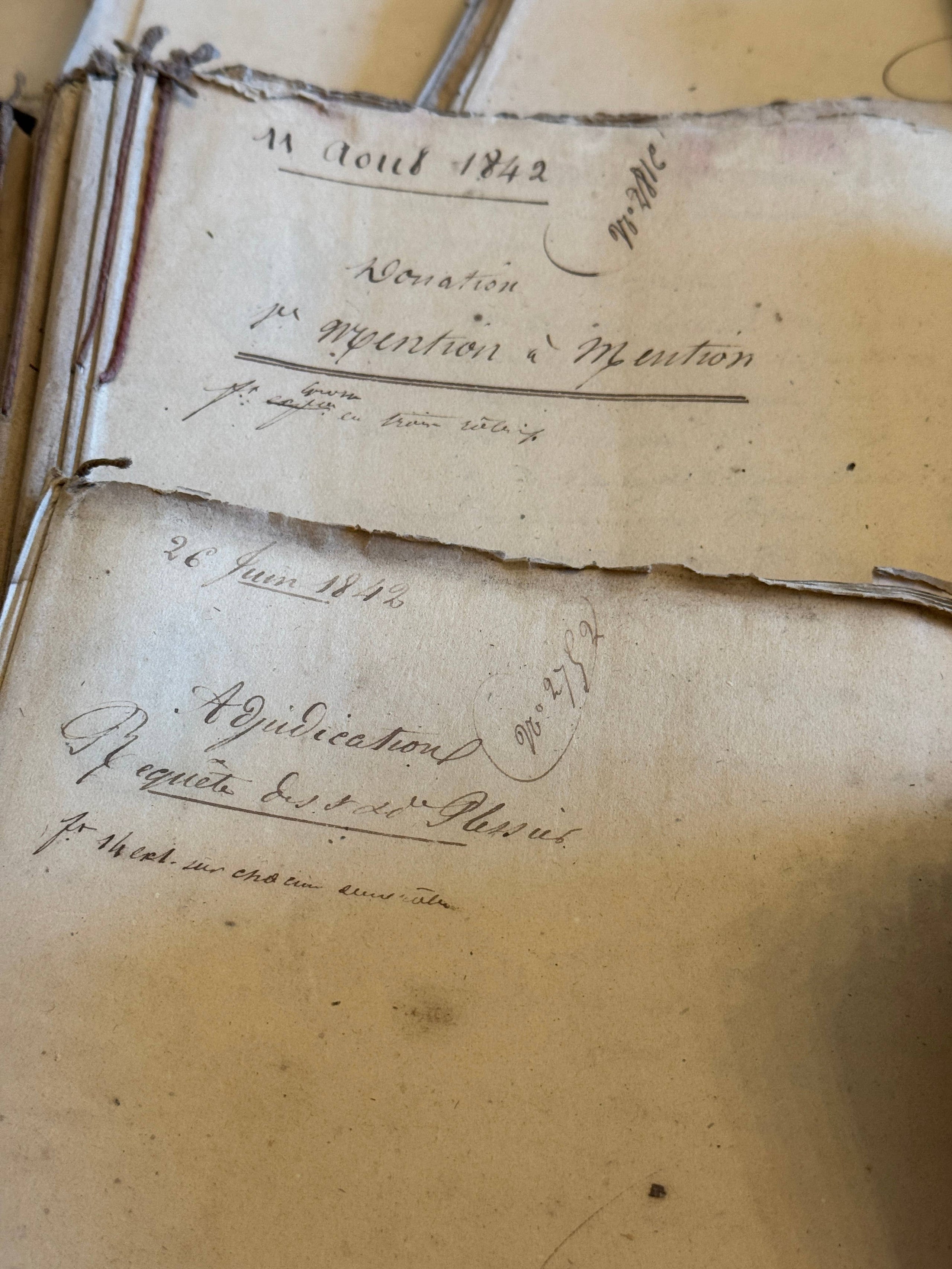 Antique 1840s French Calligraphy Pages | The Vintage Flip